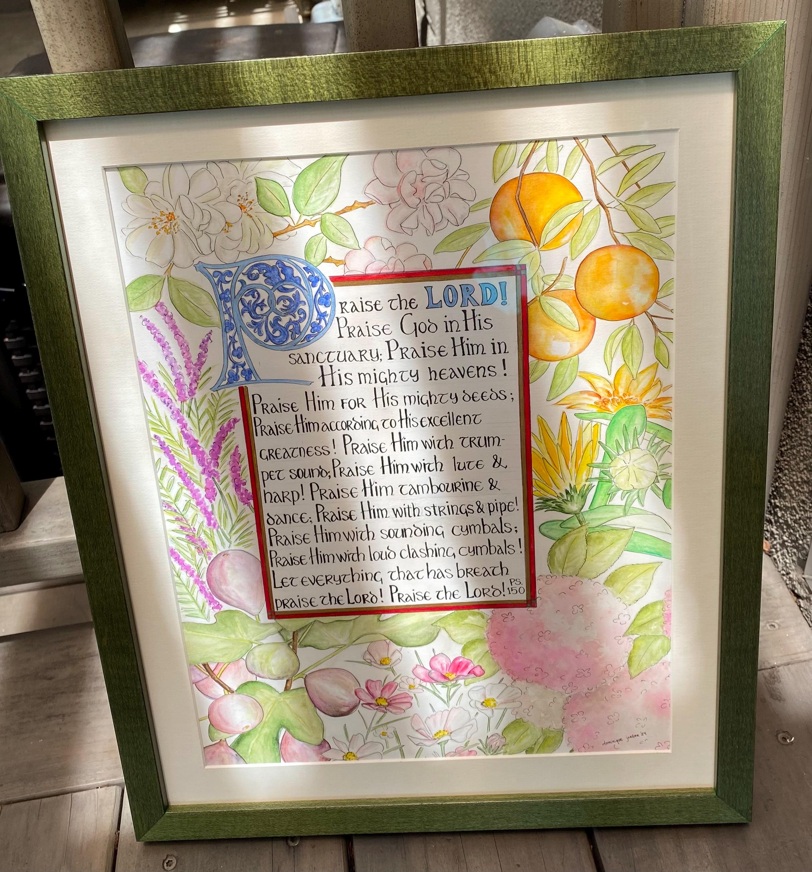 Illuminated Manuscript, Names of God - Etsy