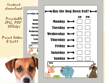Dog Chore Chart Printable | Etsy