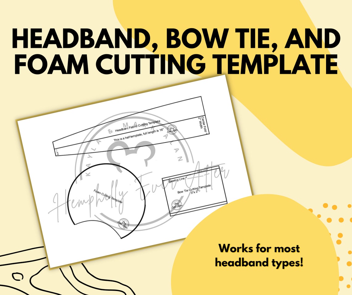 DIY Mickey Ears Downloadable PDF Template Includes Cutting - Etsy