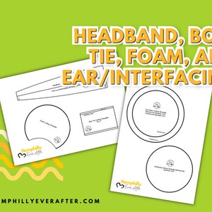 DIY Mickey Ears Downloadable PDF Template Includes Cutting Guide and ...
