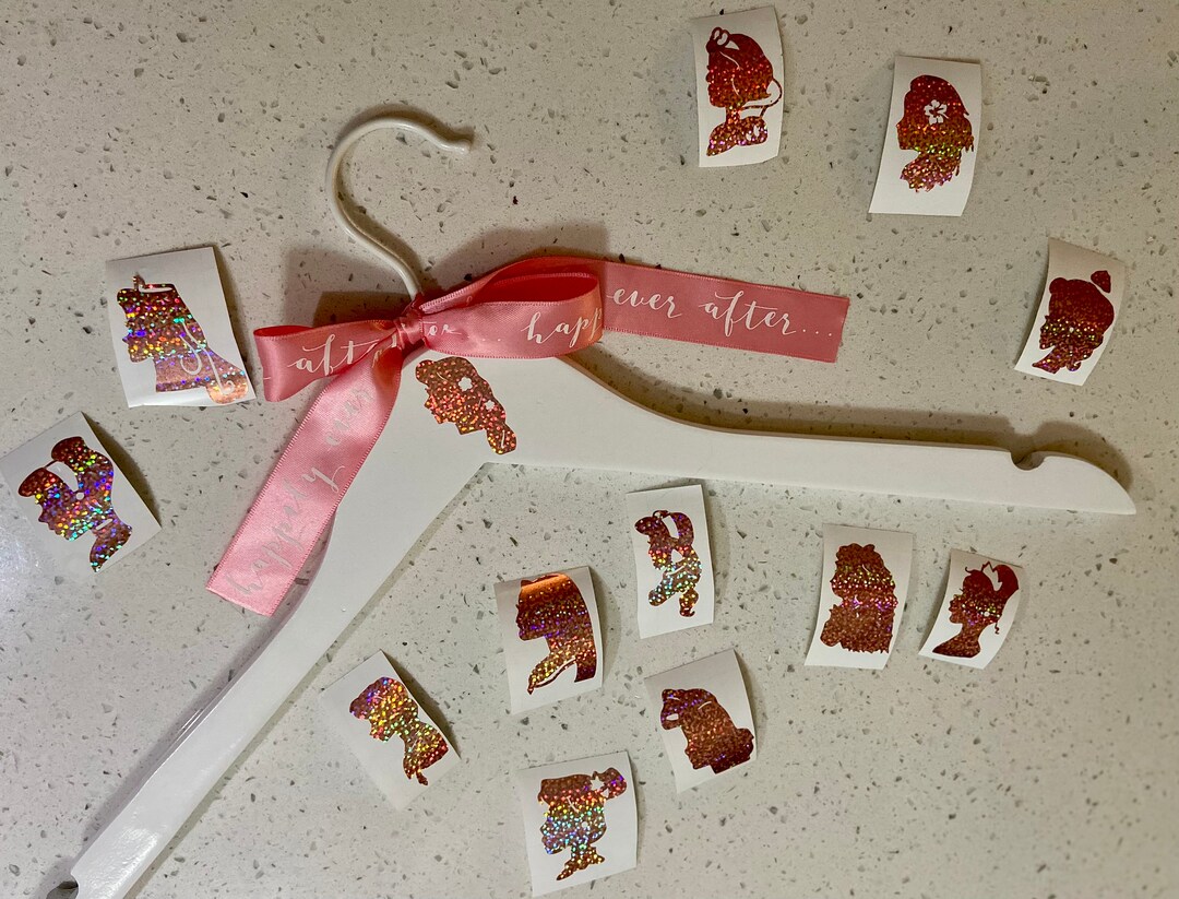 Disney Princess Vinyl Princess Sticker for DIY Bridal or Bridesmaid ...