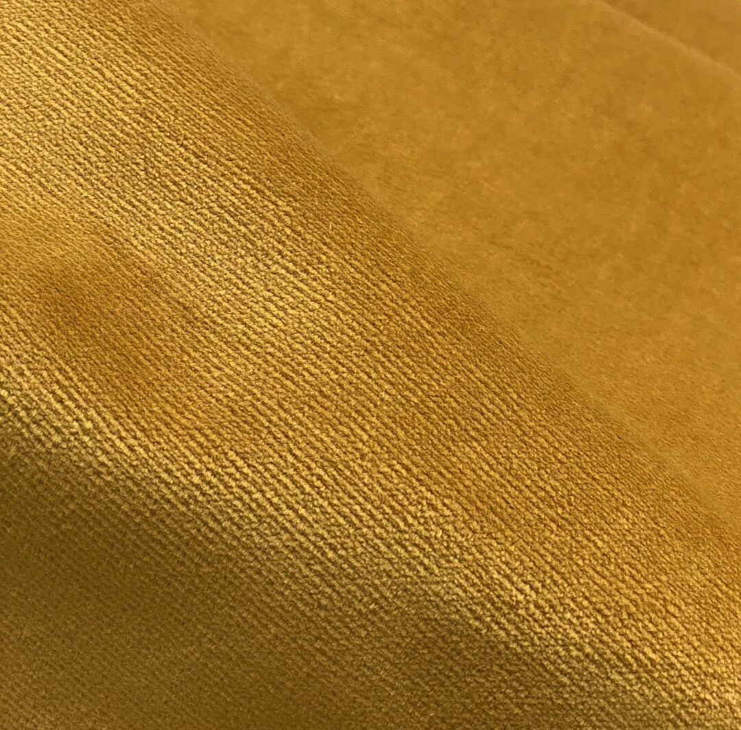 Luxury Heavy Weight Cotton Velvet / Matte Finish / Yellow Gold 115 ...