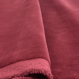 Luxury Heavy Weight 100% Cotton Velvet Fabric by the Yard, Matte Finish ...
