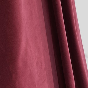 Luxury Heavy Weight 100% Cotton Velvet Fabric by the Yard, Matte Finish ...