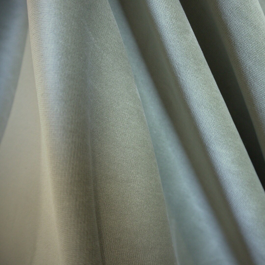 Heavy Weight Cotton Velvet Fabric by the Yard Sage Green Fabric Velvet ...