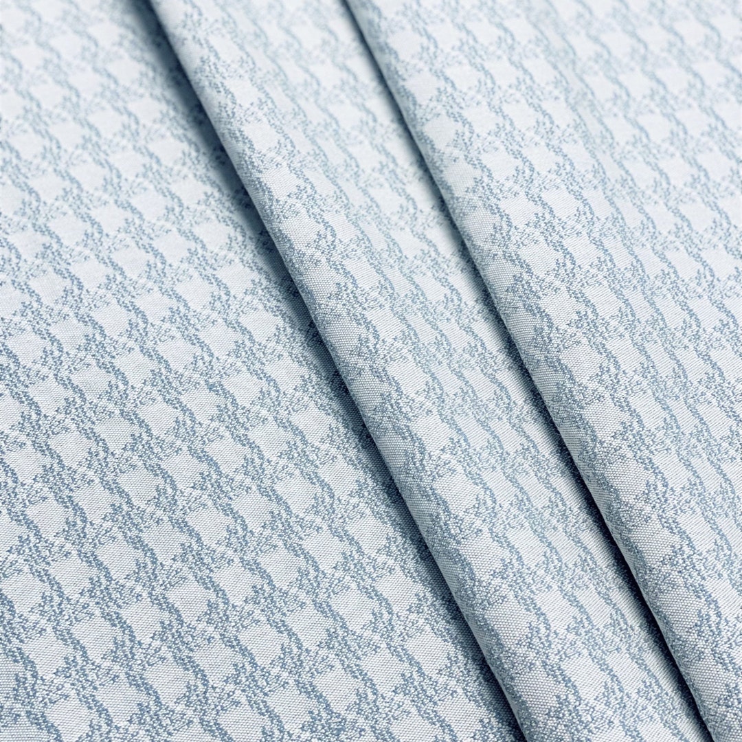 Blue on Beige Upholstery Fabric by the Yard for Sofa Upholstery Fabric ...