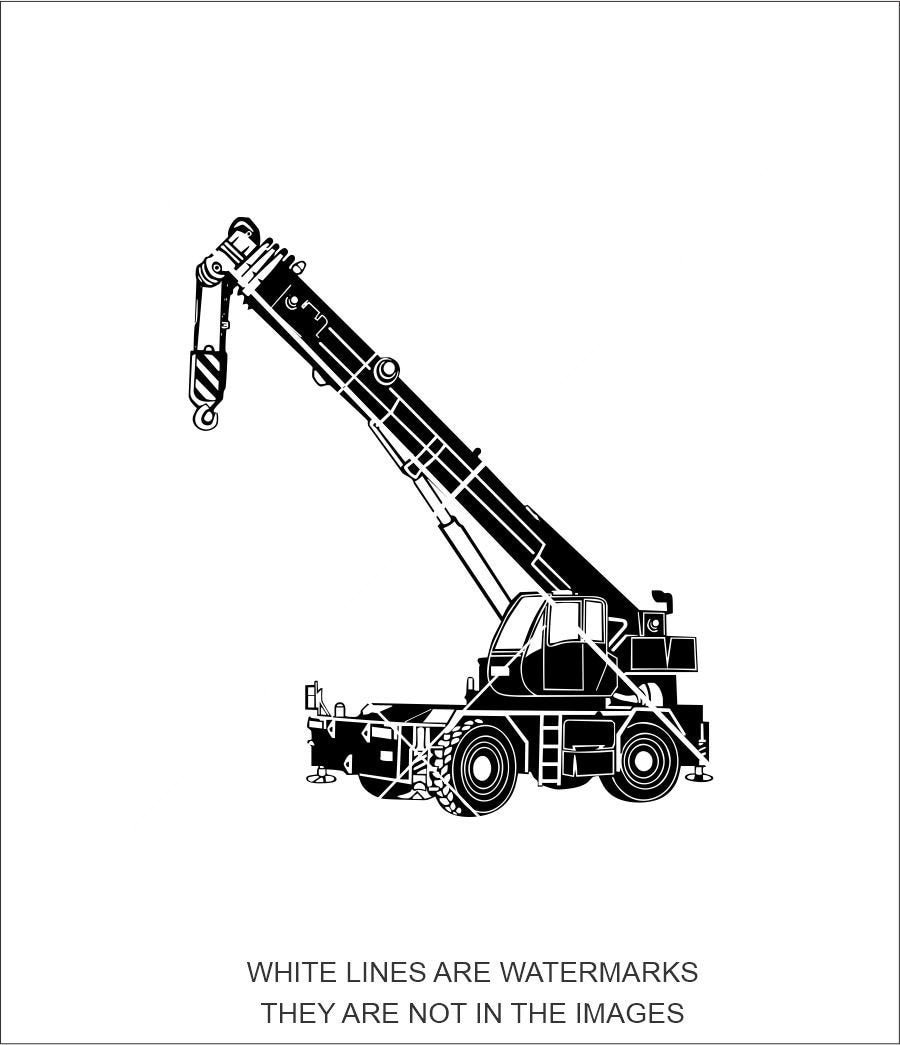 Crane svg Construction Equipment svg Operator svg Heavy | Etsy