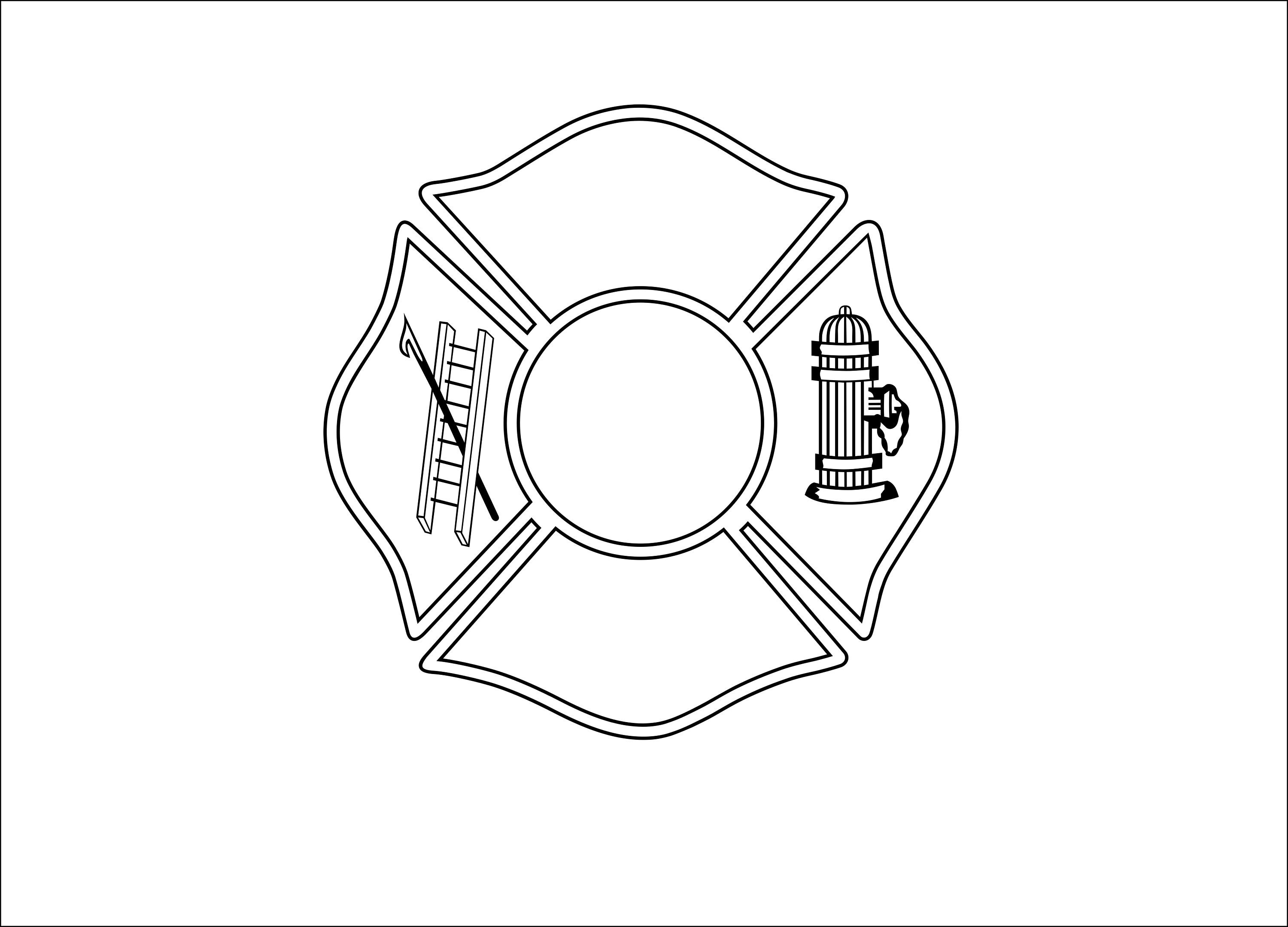 Maltese Cross Fireman Firemen Firefighter Fire Dept Fire | Etsy