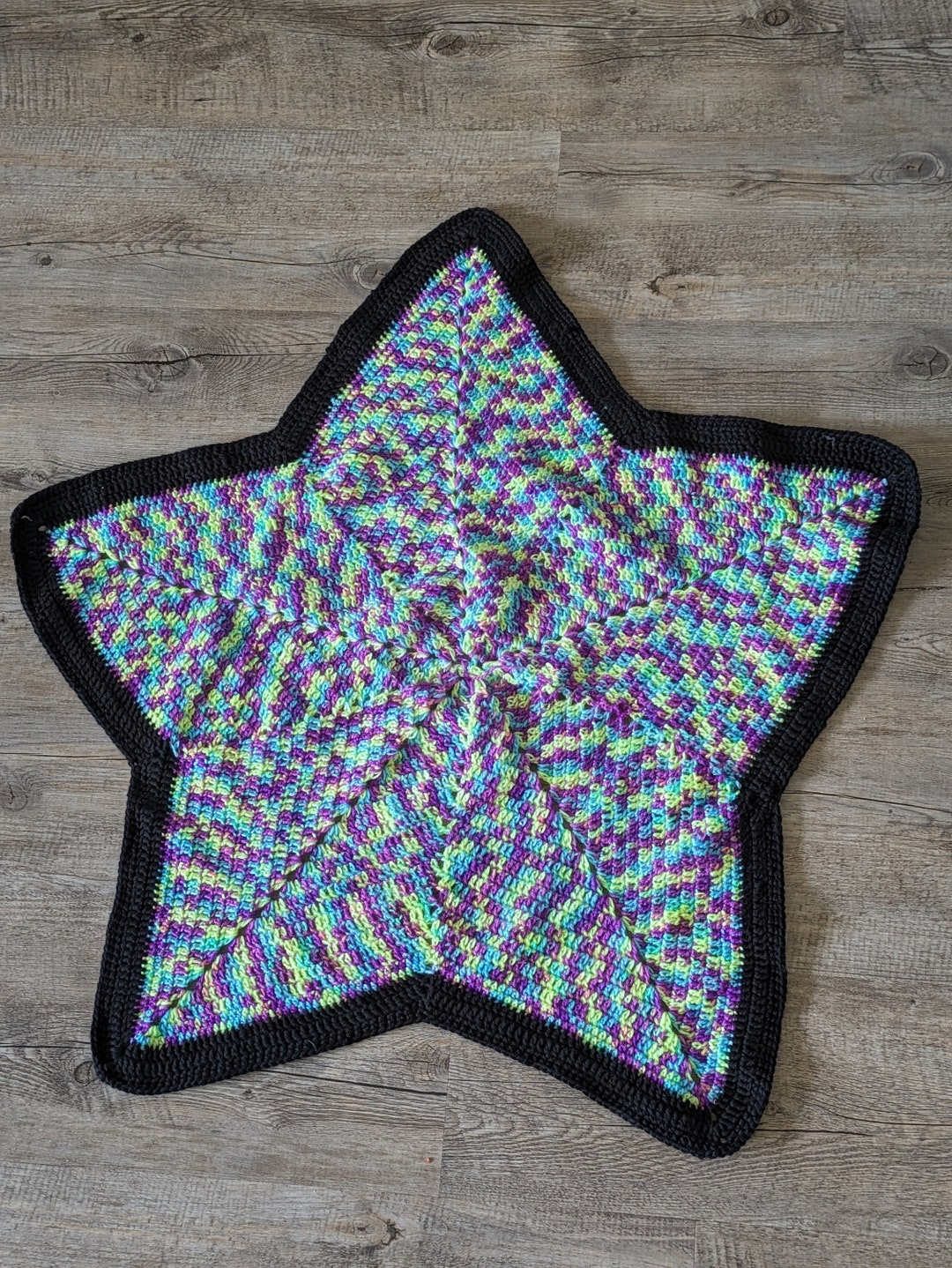 Multi Colored Star Blanket - Etsy
