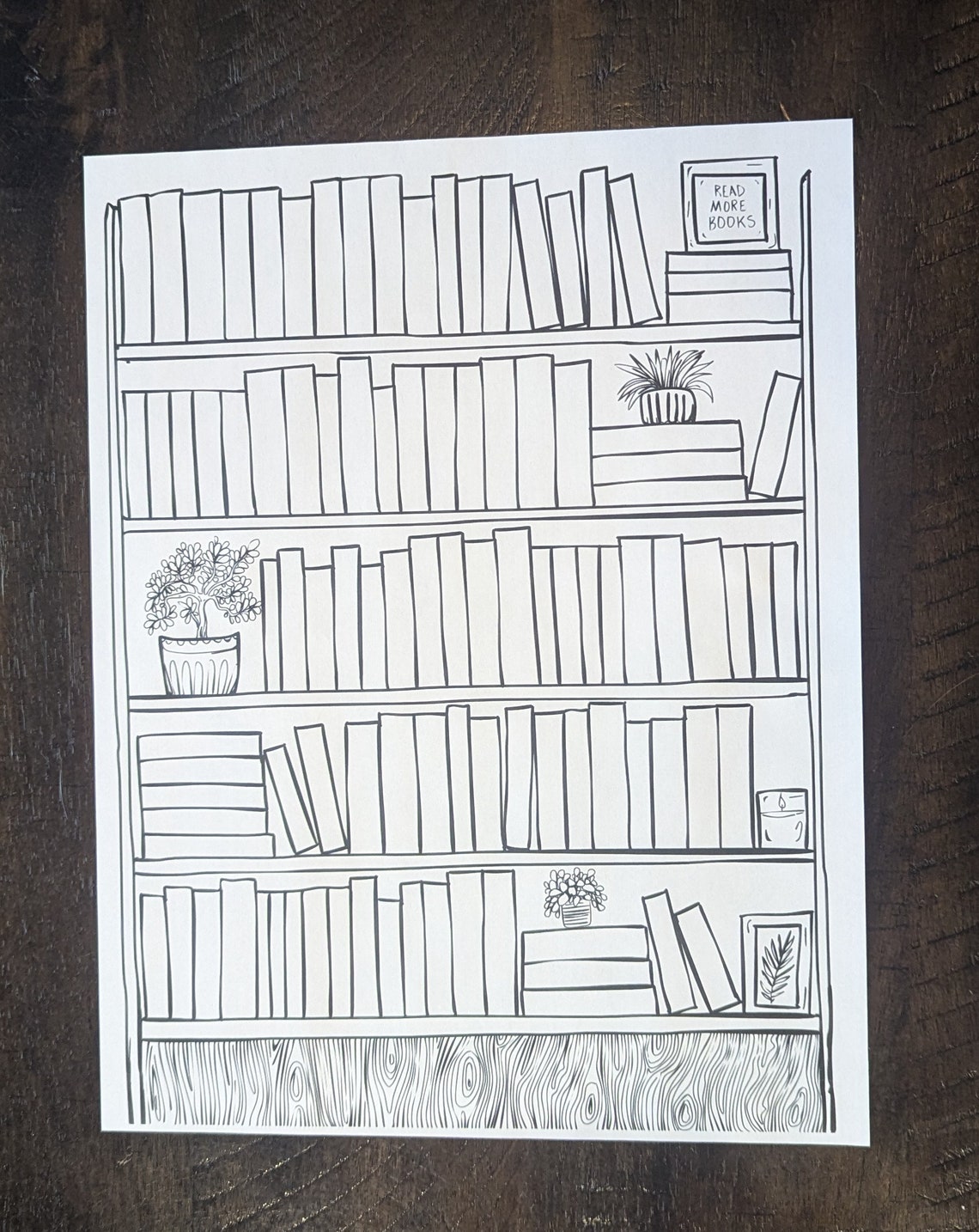 100 Books Reading Tracker Bookshelf With Plants, Cozy, Adult and Kid ...