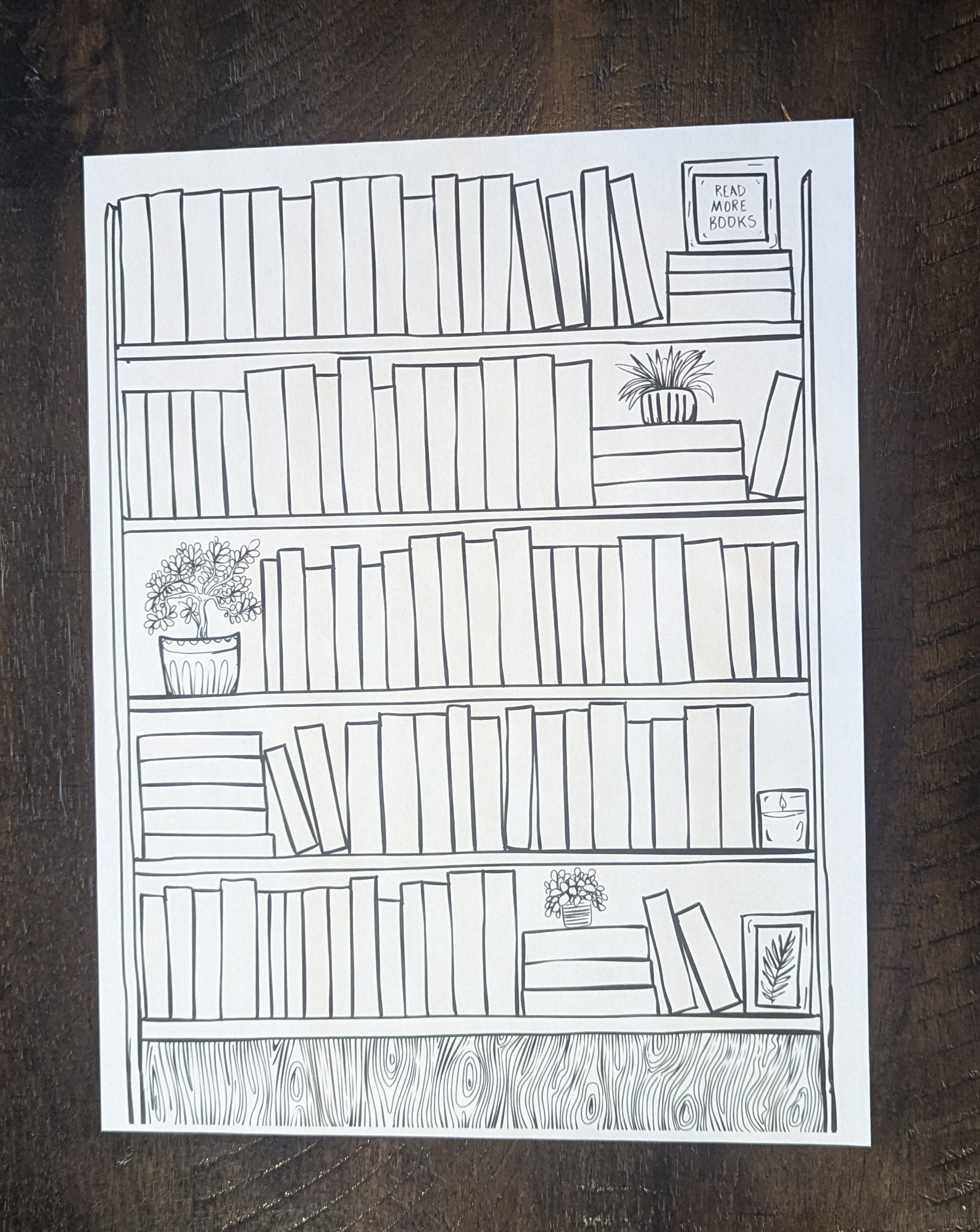 100 Books Reading Tracker Bookshelf With Plants, Cozy, Adult and Kid ...