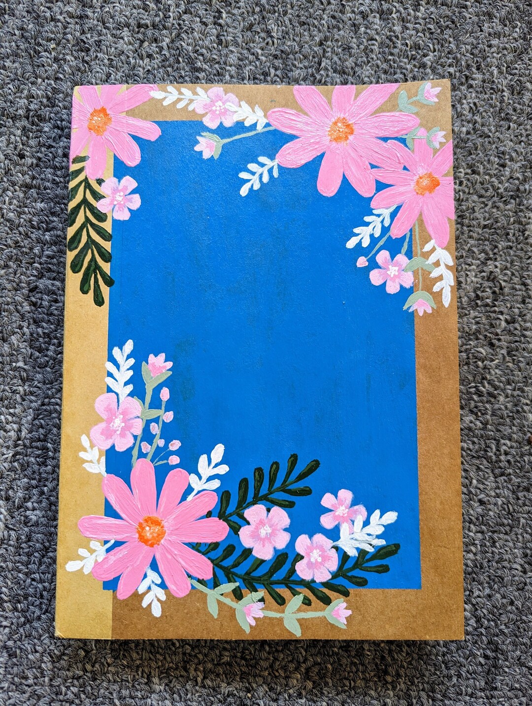 Hand Painted Drawing Sketchbook Diary Journal - Etsy