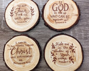 Bible Verse Coasters - Etsy