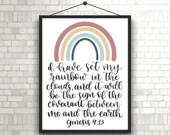 Genesis 9:13 Bible Scripture Printable Download - Etsy