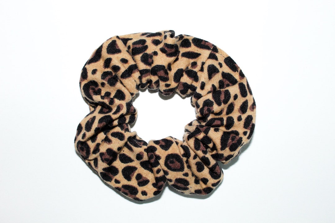 Cheetah Print Scrunchie, Leopard Print Scrunchie, Animal Scrunchie ...