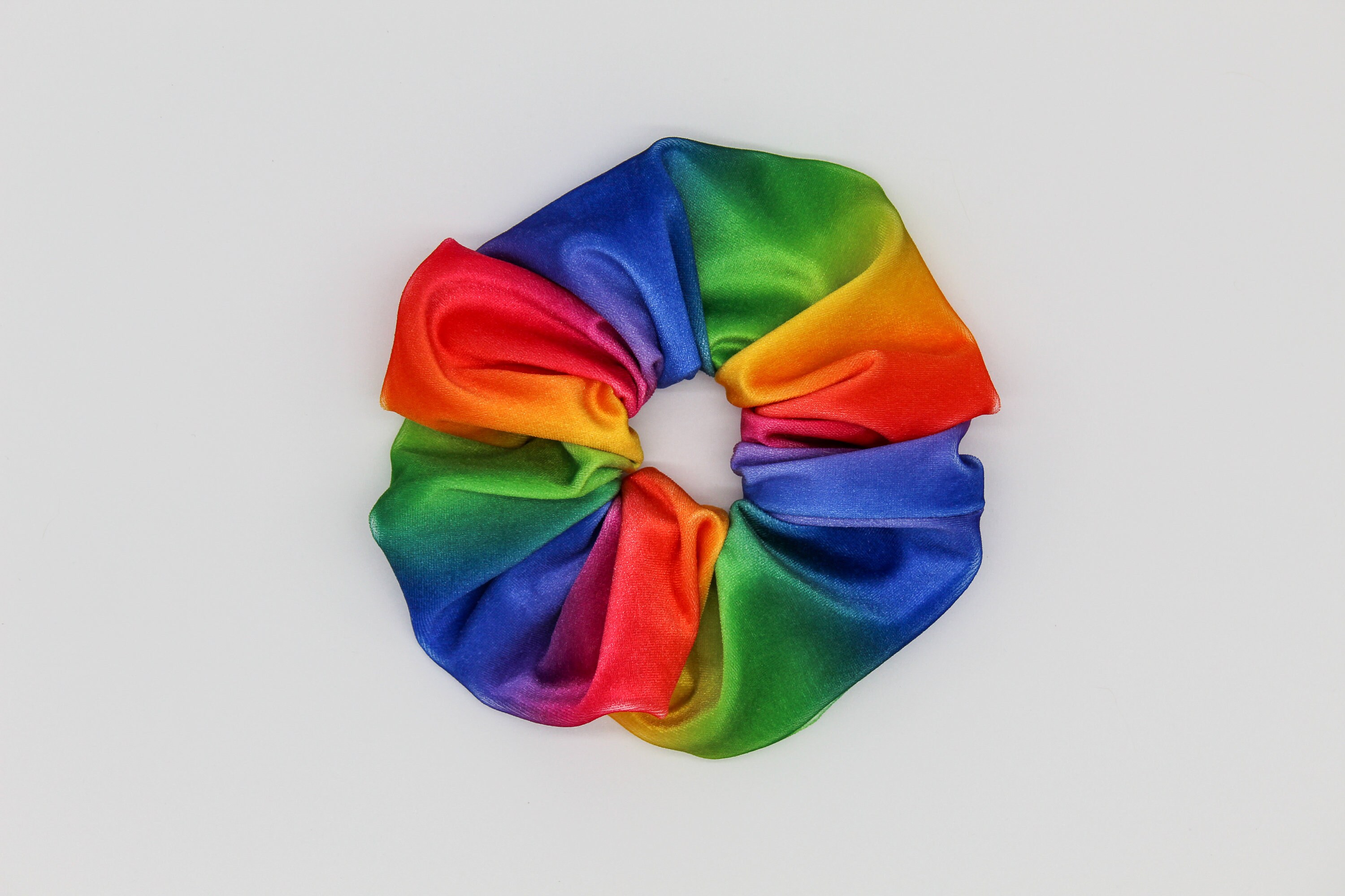 Mega Rainbow Scrunchie, velours scrunchie, pride scrunchie, lgbtq ...