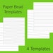Paper Bead Template Digital Download, Recycled Paper Beads, Diy Adult ...