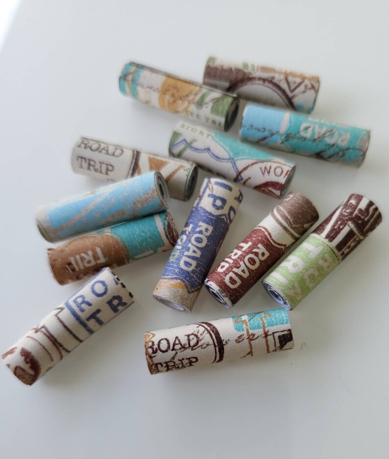 Paper Beads, Recycled Paper Beads, Tube Beads - Etsy