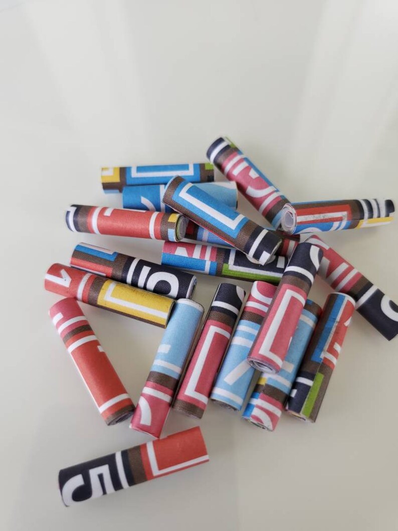 Paper Beads, Recycled Paper Beads, Multicolored Tube Beads - Etsy