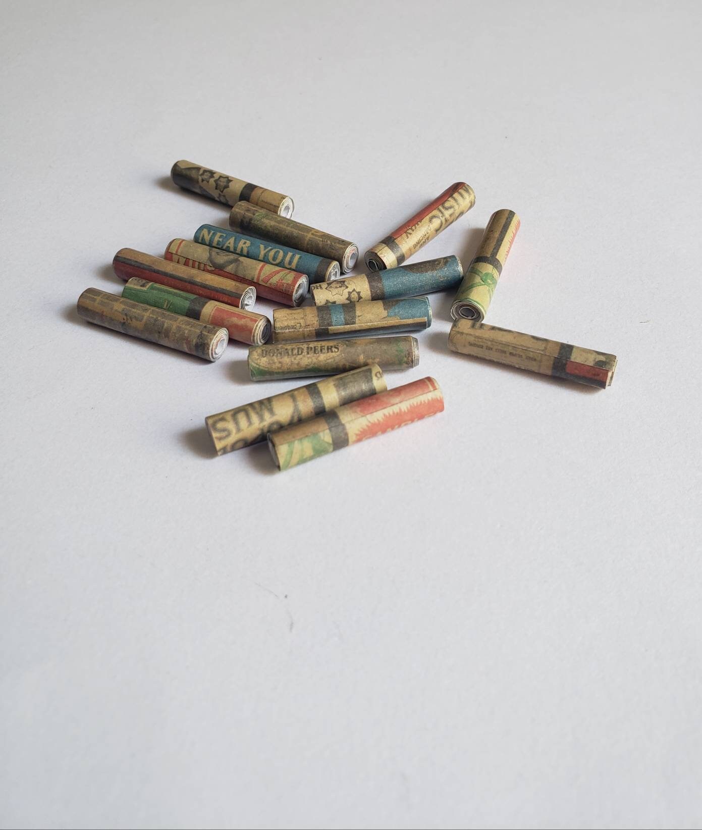 Paper Beads, Recycled Paper Beads, Tube Beads - Etsy