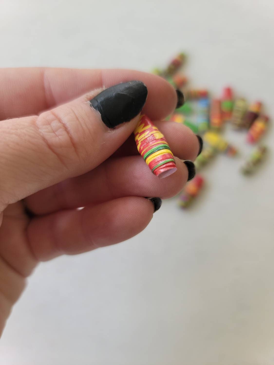 Colorful Paper Beads to Make Handmade Jewelry Recycled Paper - Etsy