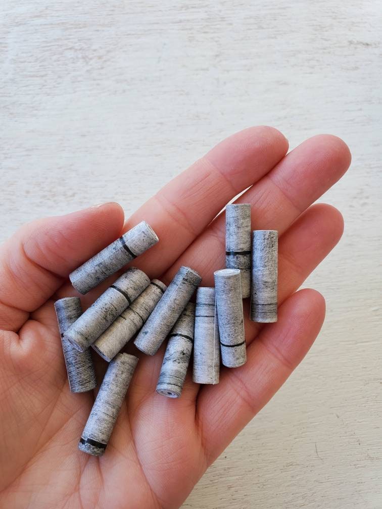 Paper Beads Recycled Paper Beads Tube Beads | Etsy