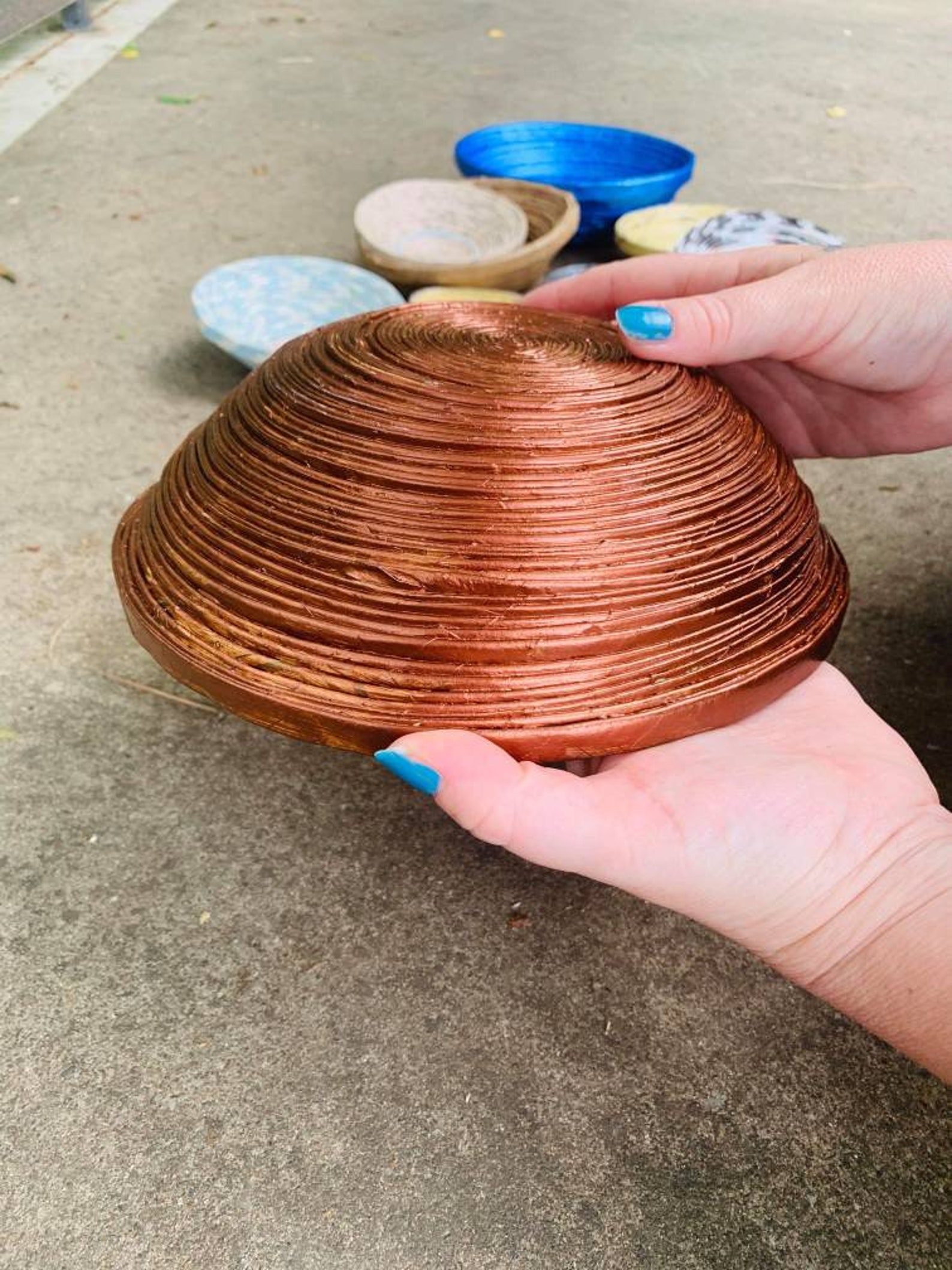 Magazine bowl handmade paper bowl home decor decorative | Etsy