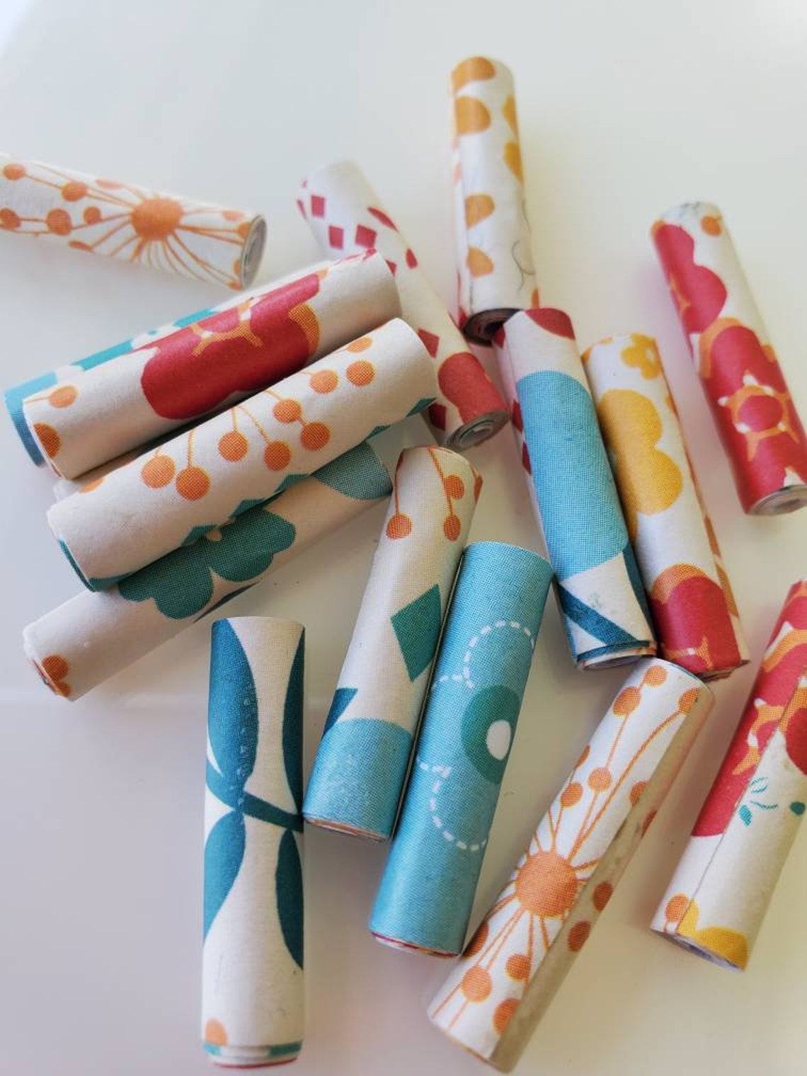 Paper Beads Recycled Paper Beads Tube Beads - Etsy