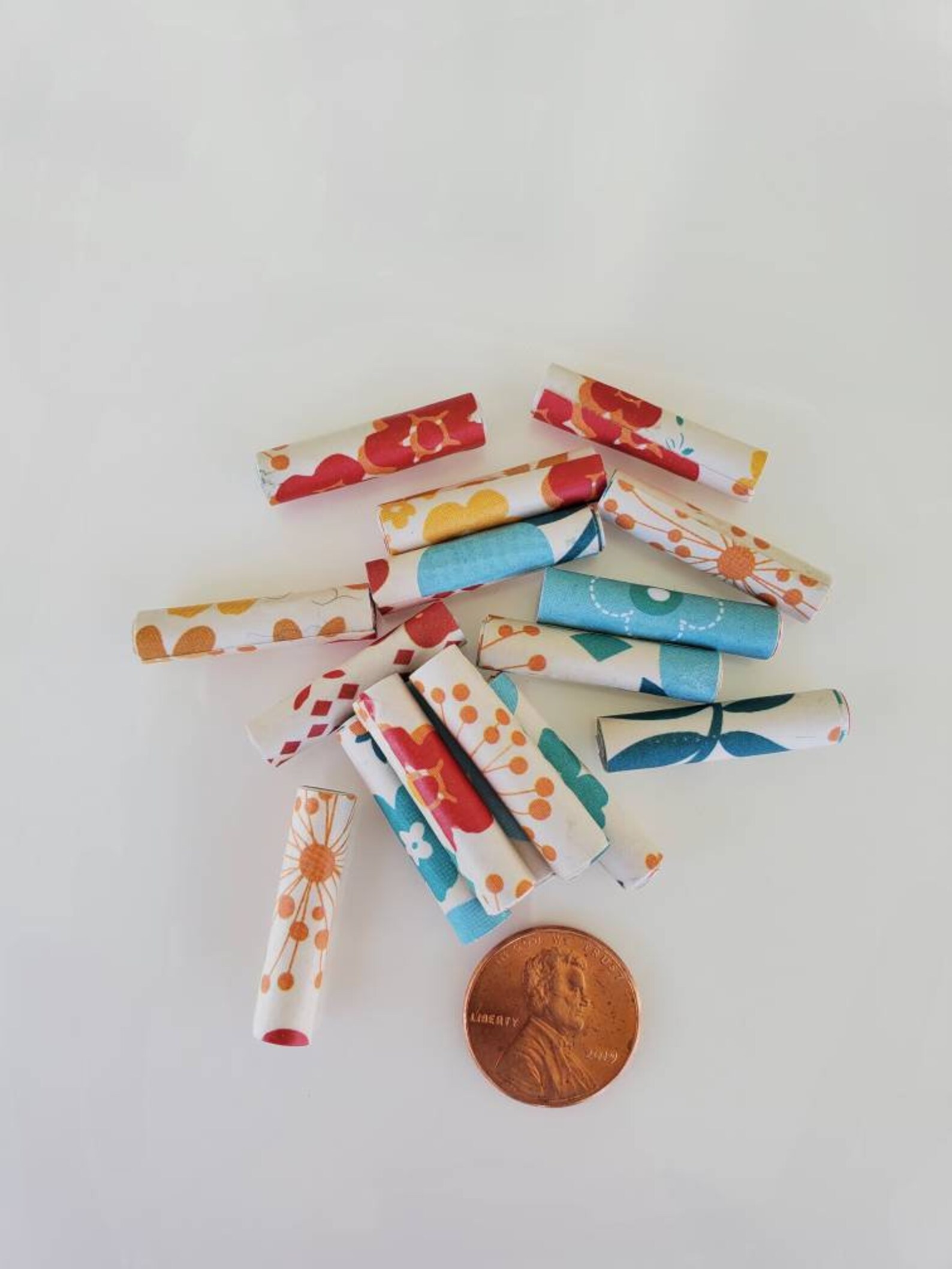 Paper Beads, Recycled Paper Beads, Tube Beads - Etsy