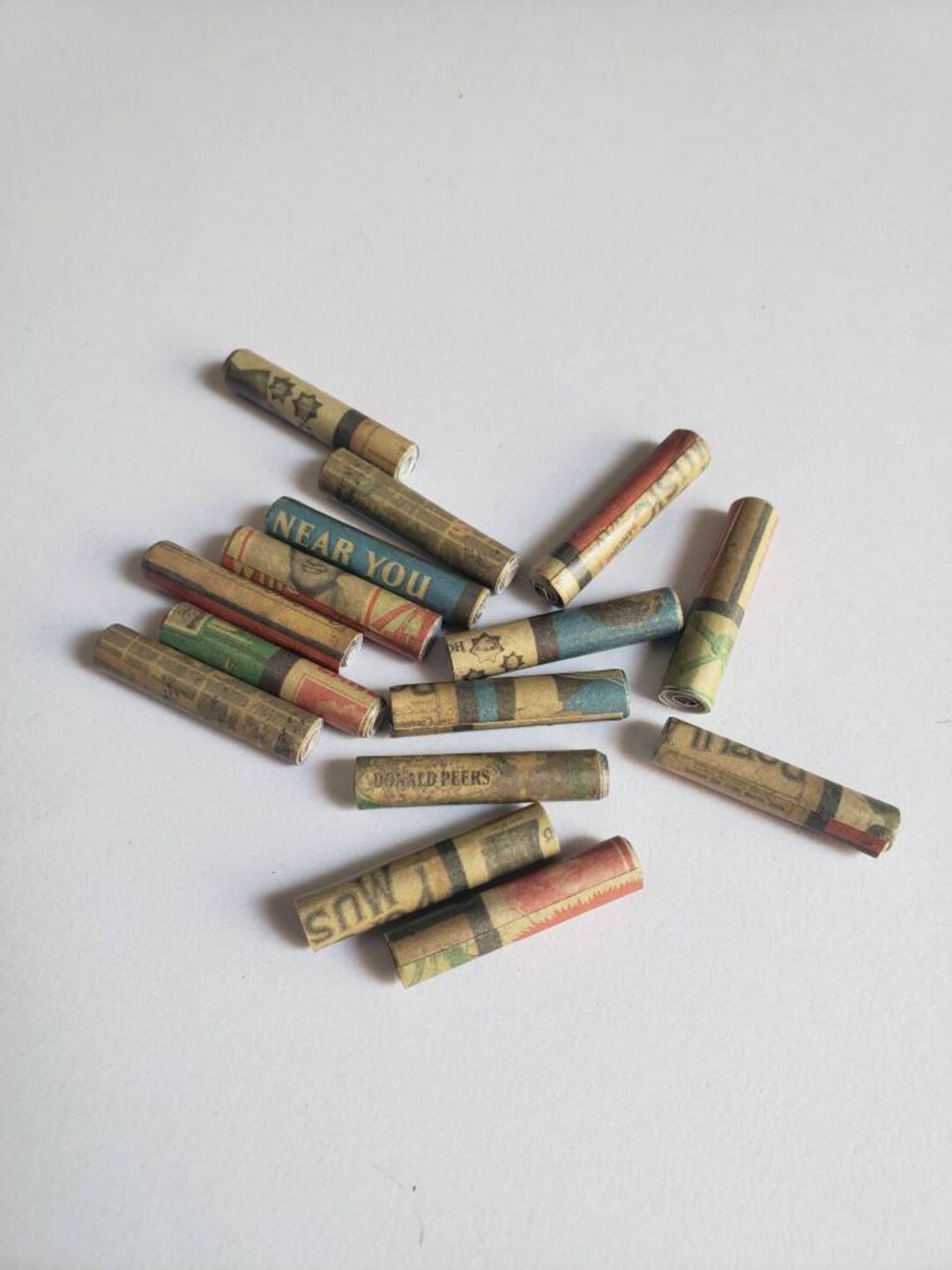 Paper Beads, Recycled Paper Beads, Tube Beads - Etsy