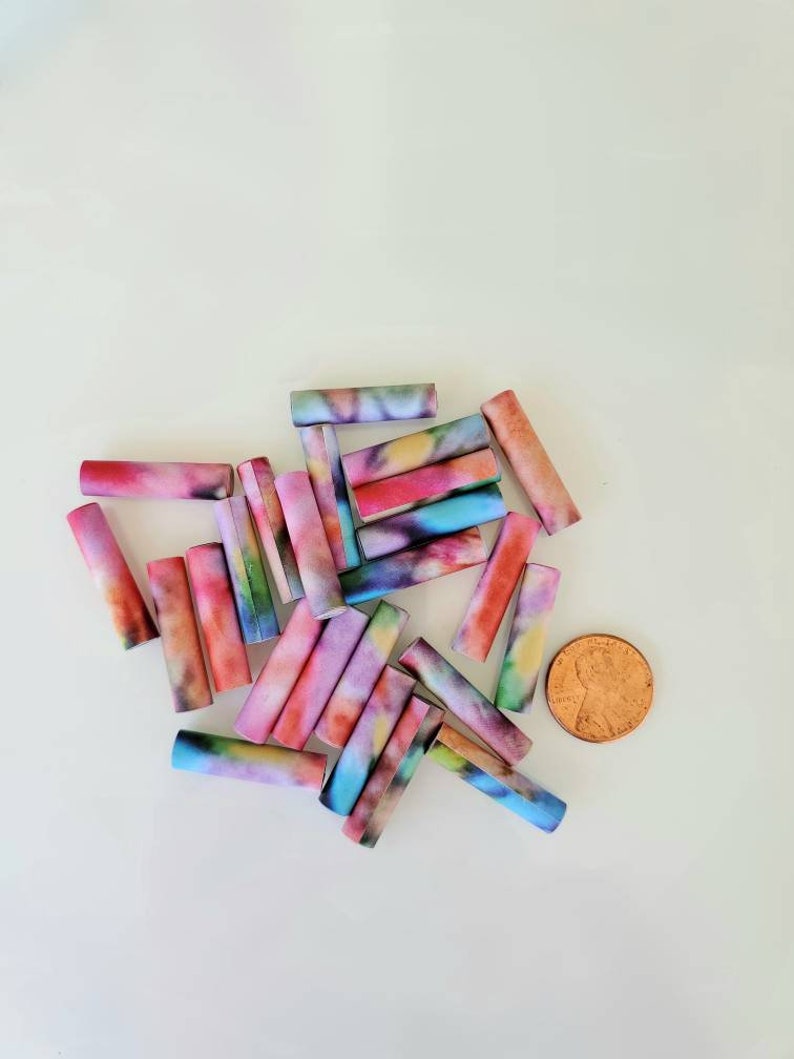 Multicolored Paper Beads to Make Handmade Jewelry, Recycled Paper Beads ...