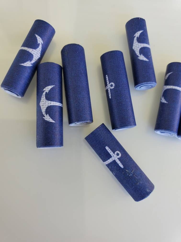 Paper Beads Nautical Tube Beads Large Hole Beads | Etsy