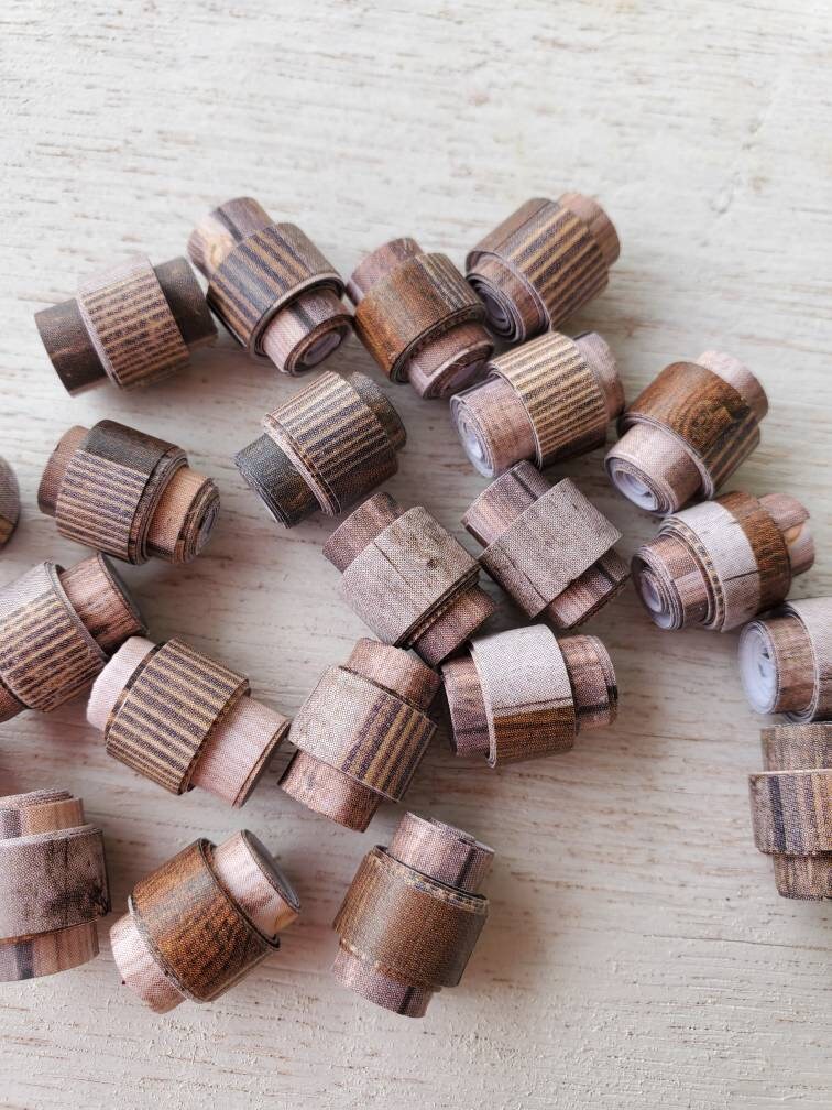 Paper beads recycled paper beads tube beads | Etsy