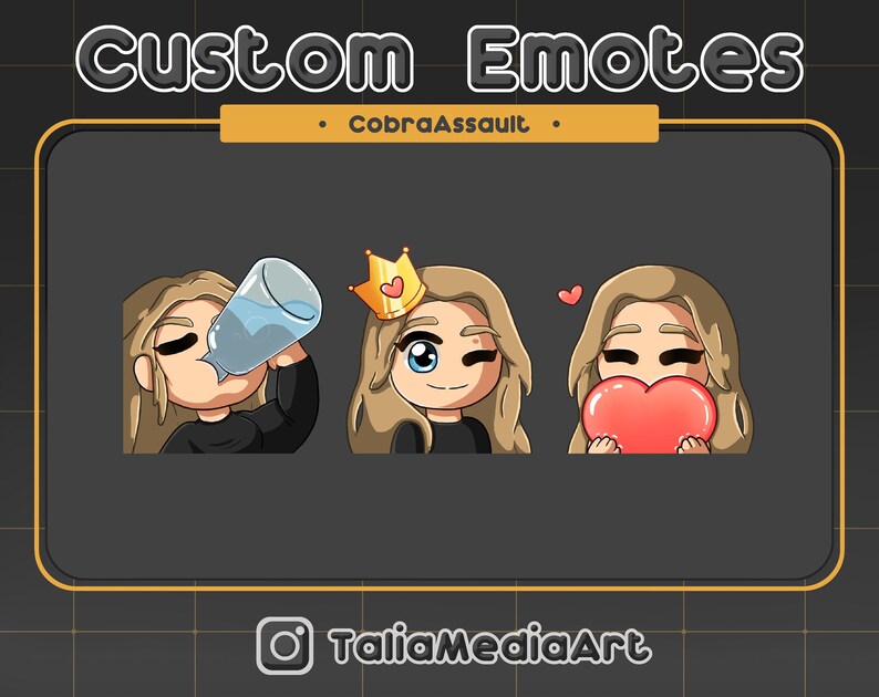Custom Twitch Emotes Emotes PNG Custom Drawings Art - Etsy