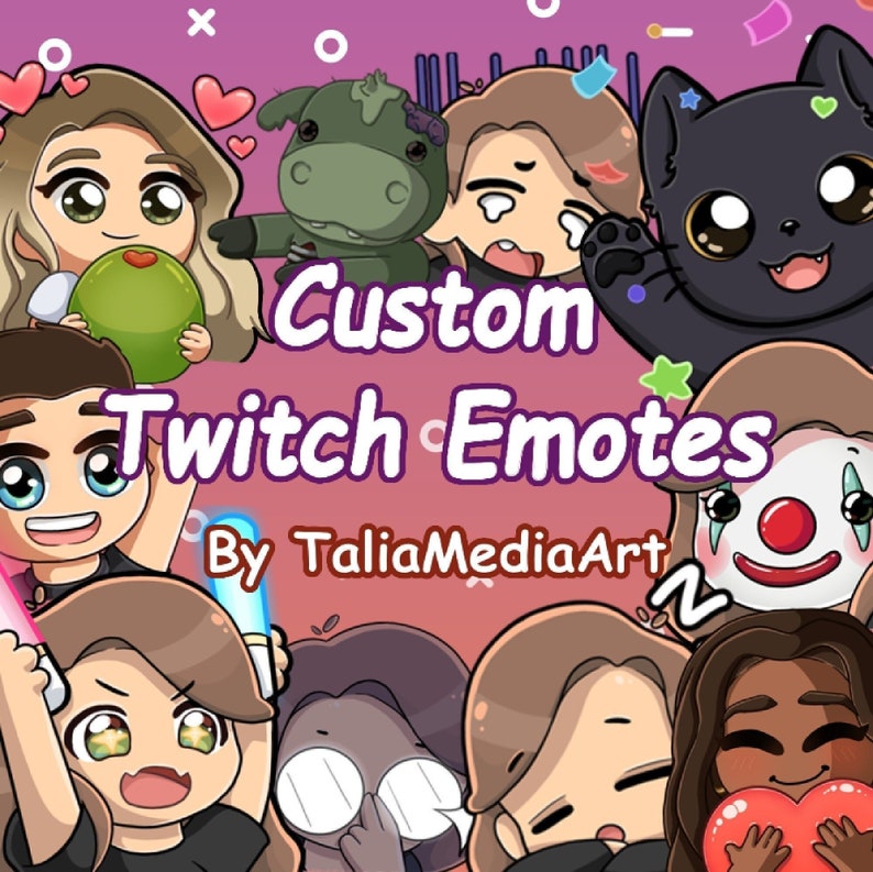 Custom Twitch Emotes Emotes PNG Custom Drawings Art - Etsy