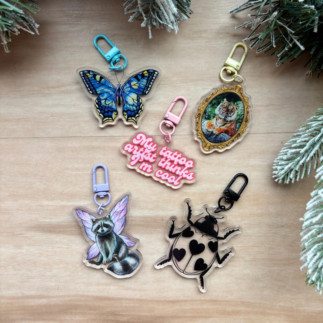 Art Inspired Keychains - Etsy