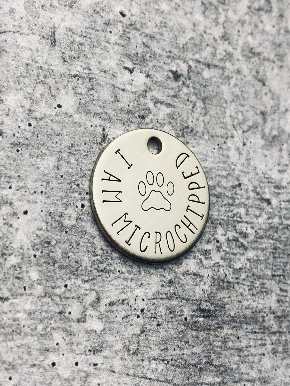 Dog Microchip Tag I Am Microchipped Tag Pet Microchipped - Etsy