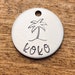 Palm Tree Pet Tag Dog ID Tag Cat ID Tag Personalized Hand Stamped ...