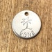 Palm Tree Pet Tag Dog ID Tag Cat ID Tag Personalized Hand Stamped ...