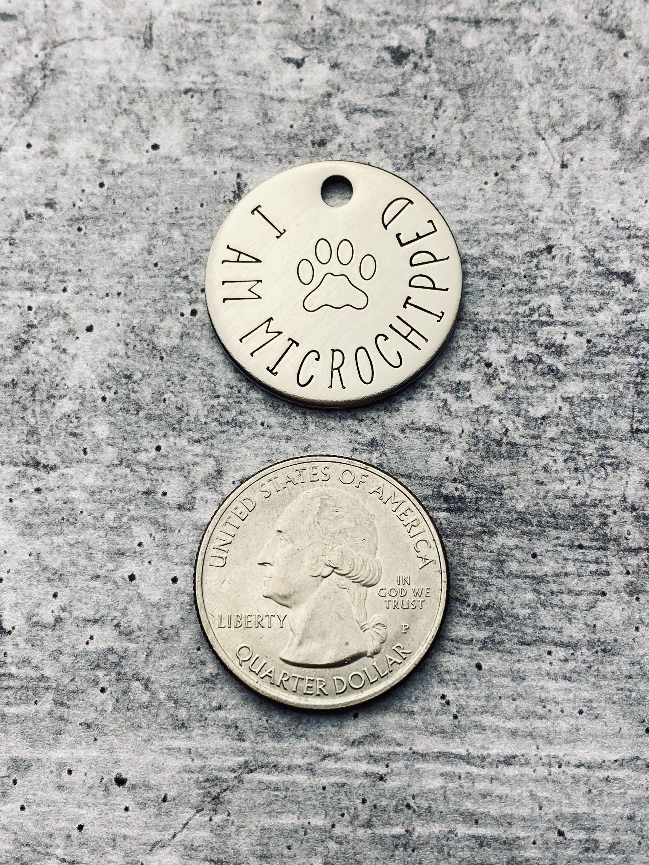 Dog Microchip Tag I Am Microchipped Tag Pet Microchipped - Etsy