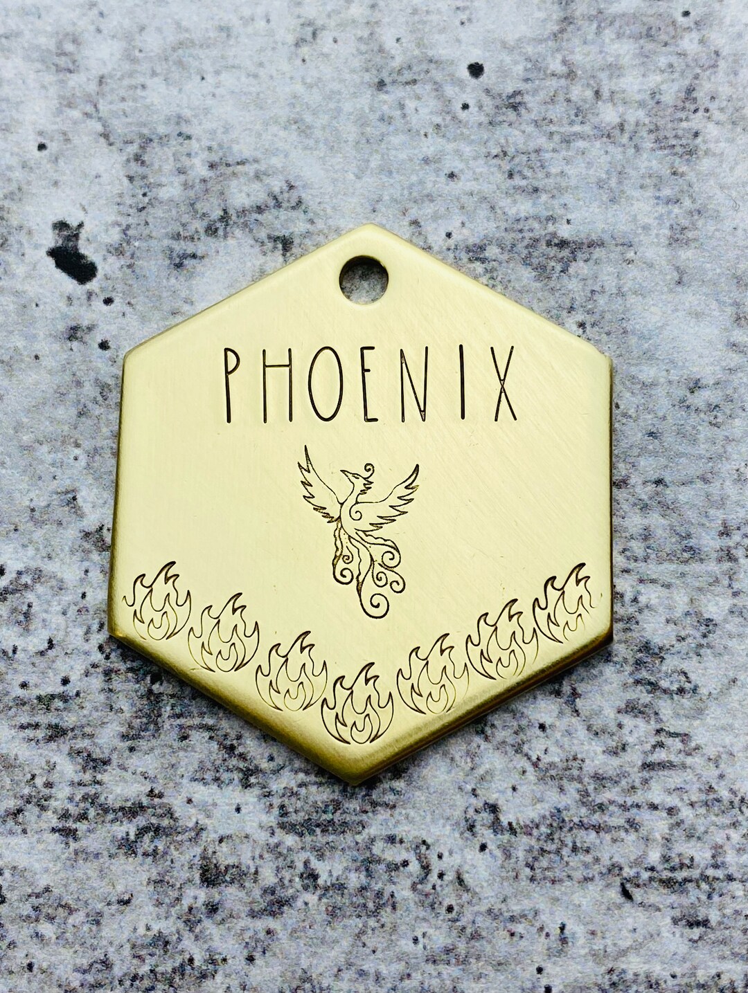 Phoenix Haustier ID Tag Personalisierte Hundemarke Benutzerdefinierte ...