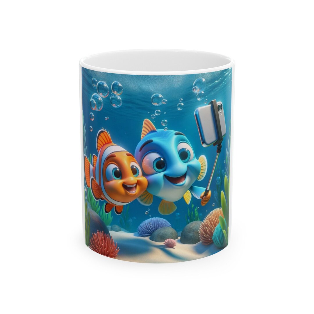 Disney's Dorey and Nemo Taking a Selfie Mug - Etsy