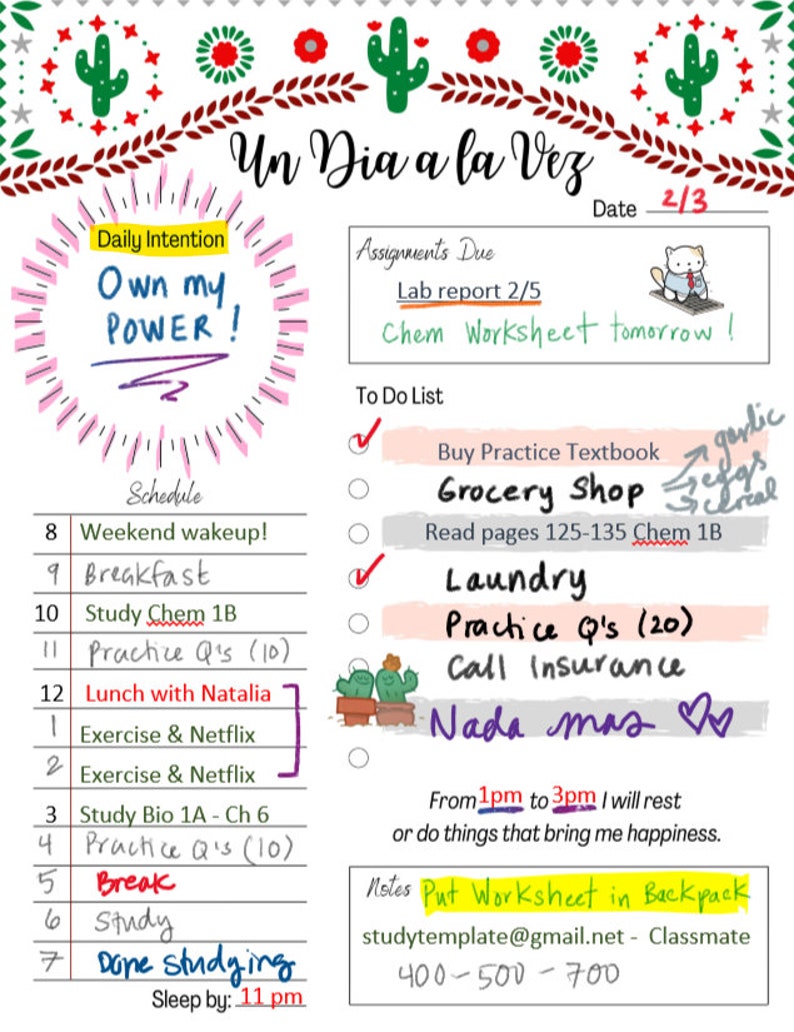 Motivational Daily Planner - Spanglish - Etsy