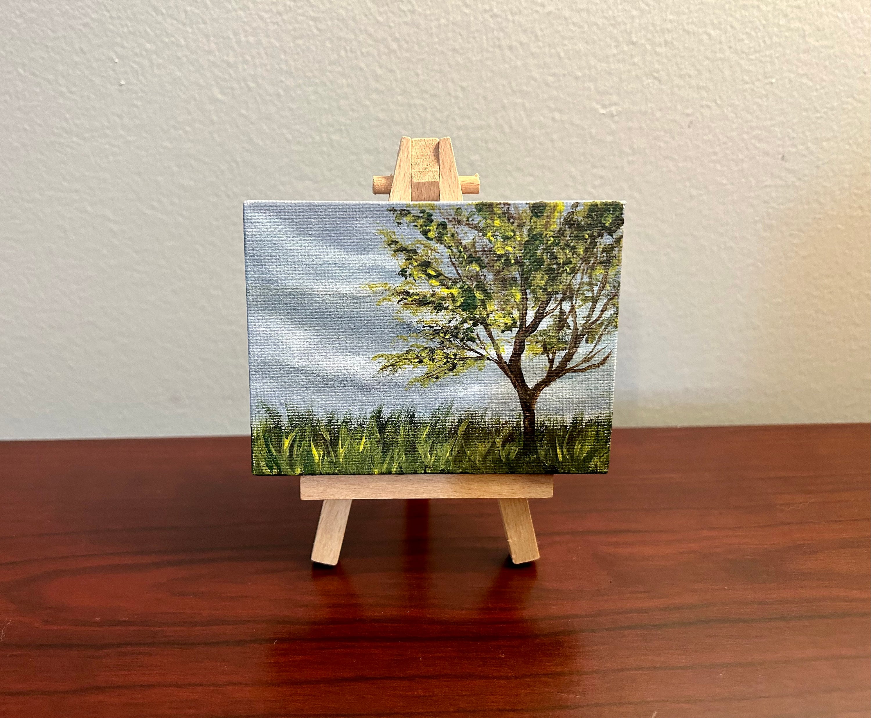 Acrylic Painting, Landscape, Mini Canvas Art, 3x4 Mini Painting, Nature ...