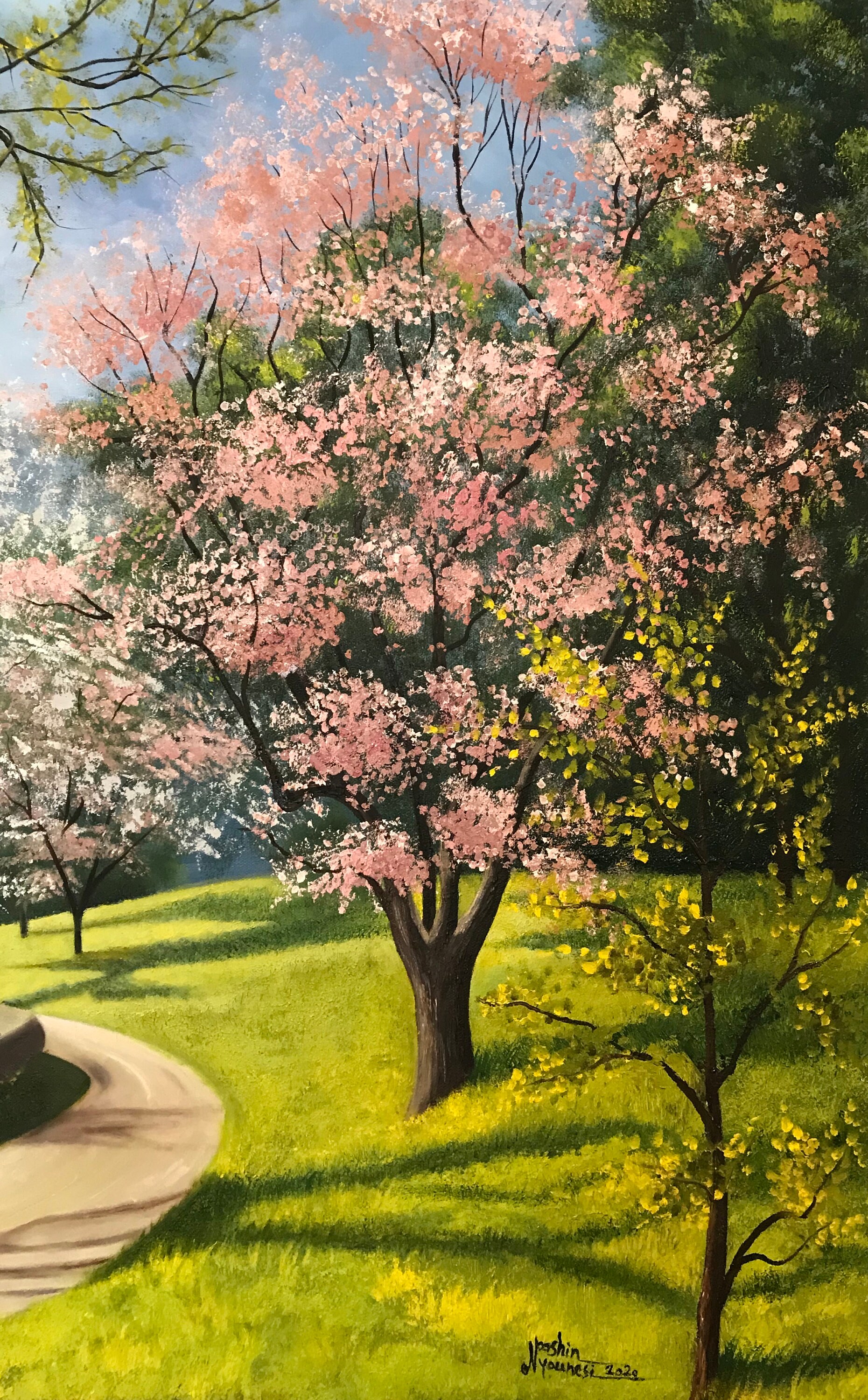 Large Spring Landscape Oil Painting on Canvas (30x40) - Etsy