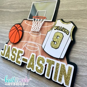 Basketball Cake Topper, Basketball, Nba,sports Cake Topper, Custom Cake ...