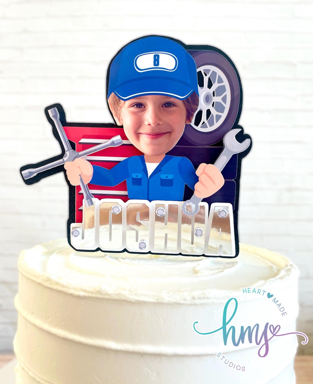 Mechanic Cake Topper, Personalized Mechanic Cake Topper, Automotive ...