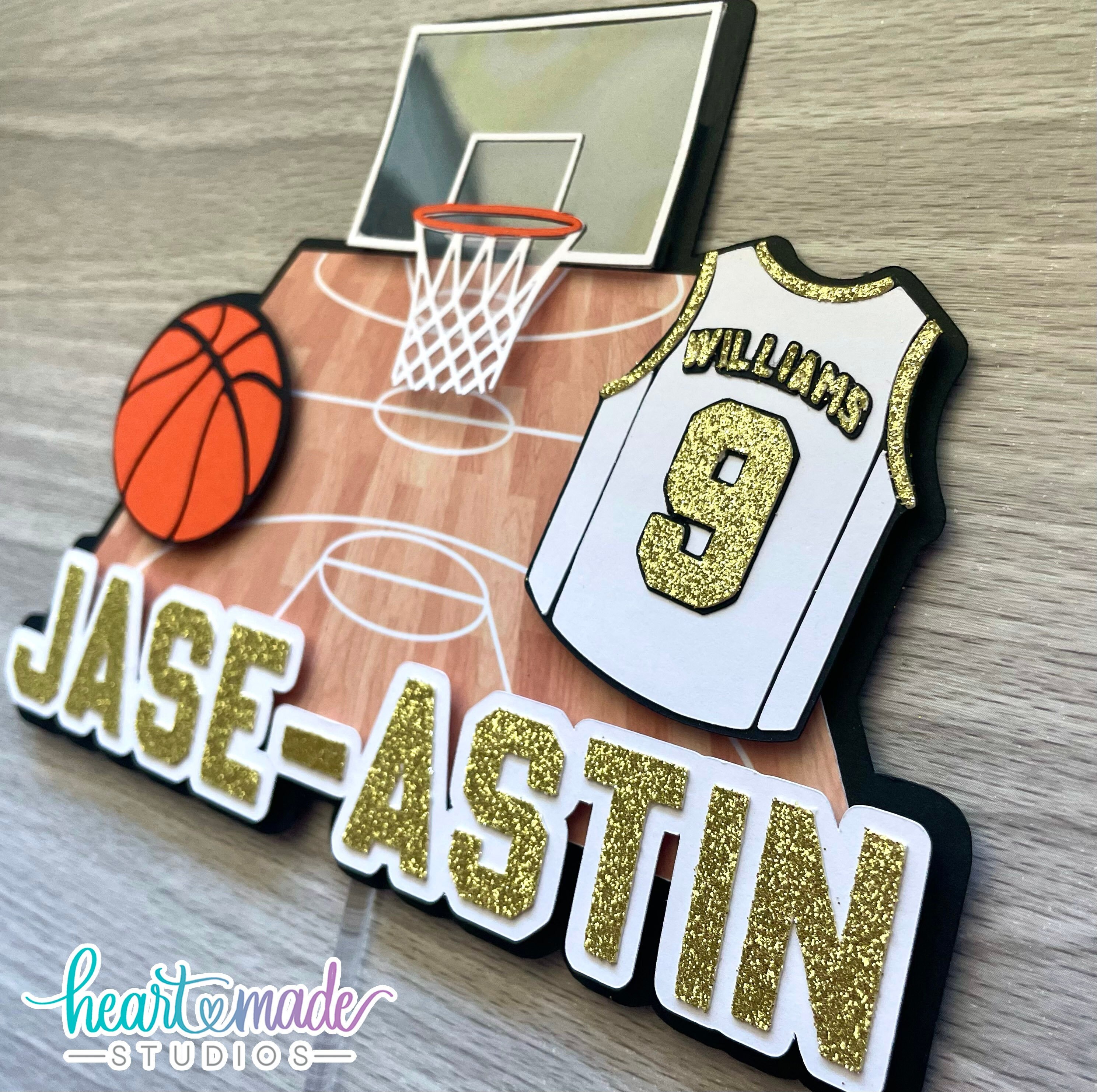 Basketball Cake Topper Basketball Nbasports Cake Topper - Etsy