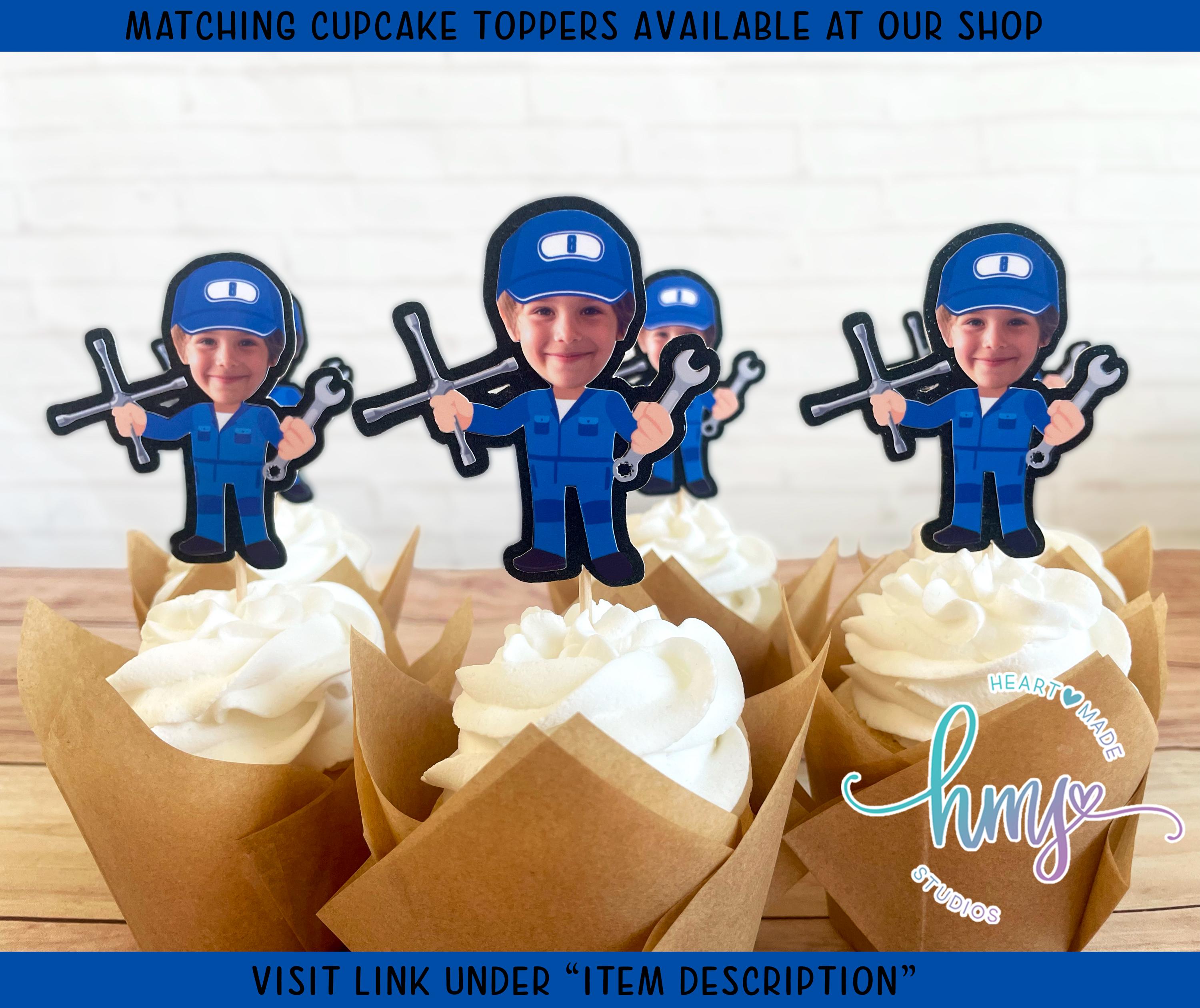 Mechanic Cake Topper, Personalized Mechanic Cake Topper, Automotive ...