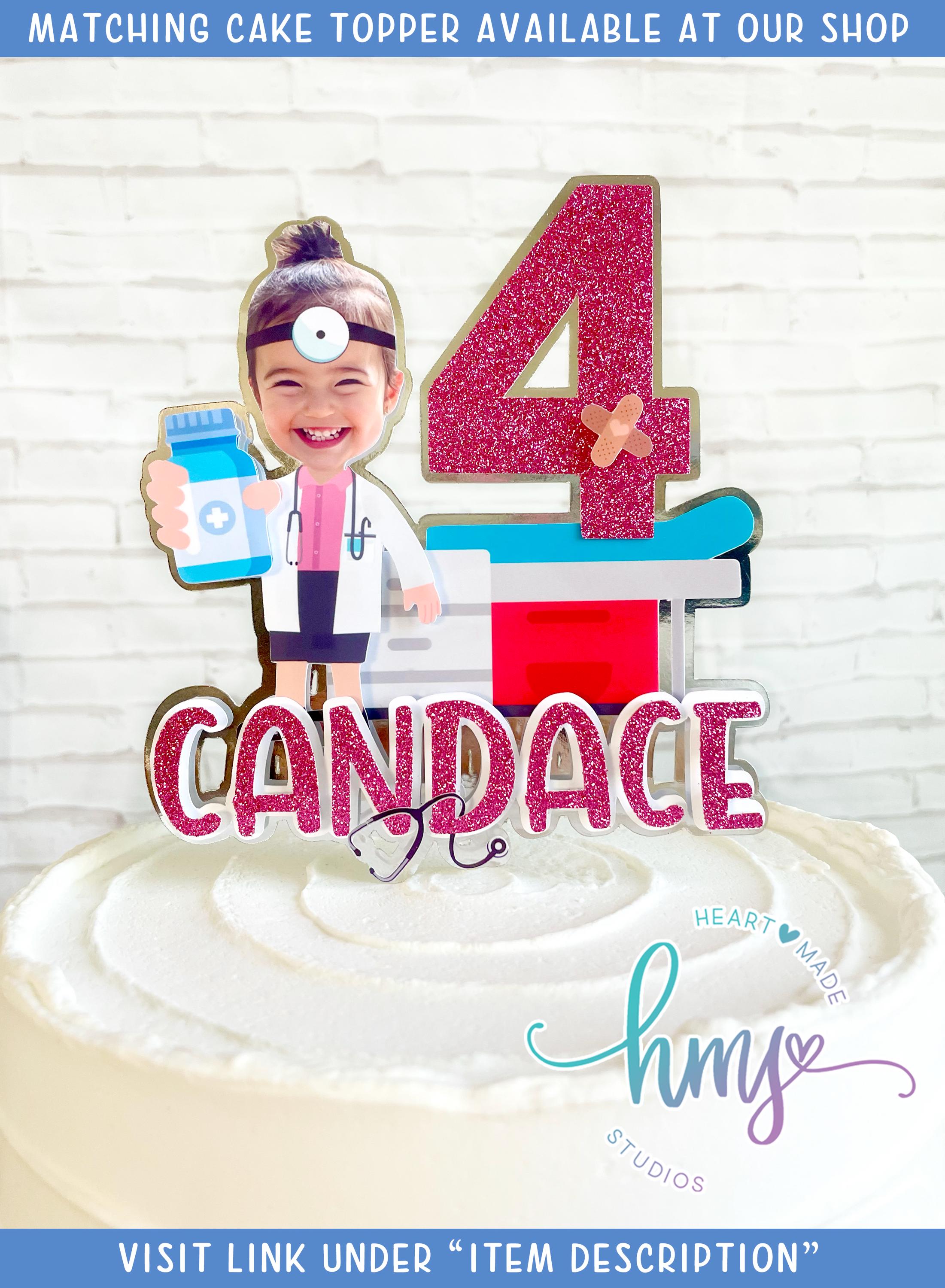 Doctor Cupcake Toppers, Dr Cupcake Toppers, Personalized Doctor Cupcake ...
